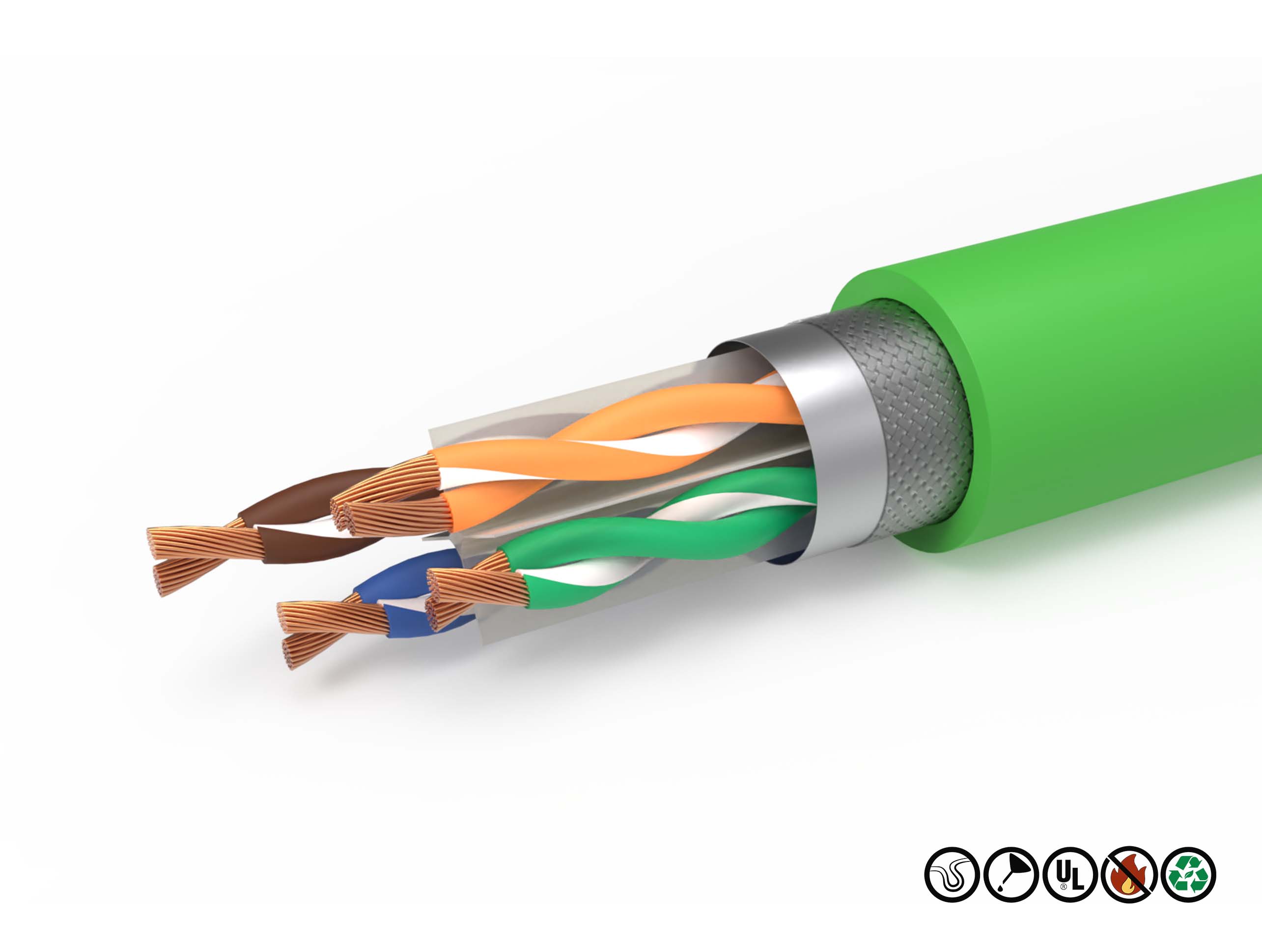 CAT6 SF/UTP|工业以太网电缆|工业电缆|产品中心 - M系列圆形线束-伺服线束-医疗线束-工业线束-工业连接器-东莞市合菱机电科技有限公司