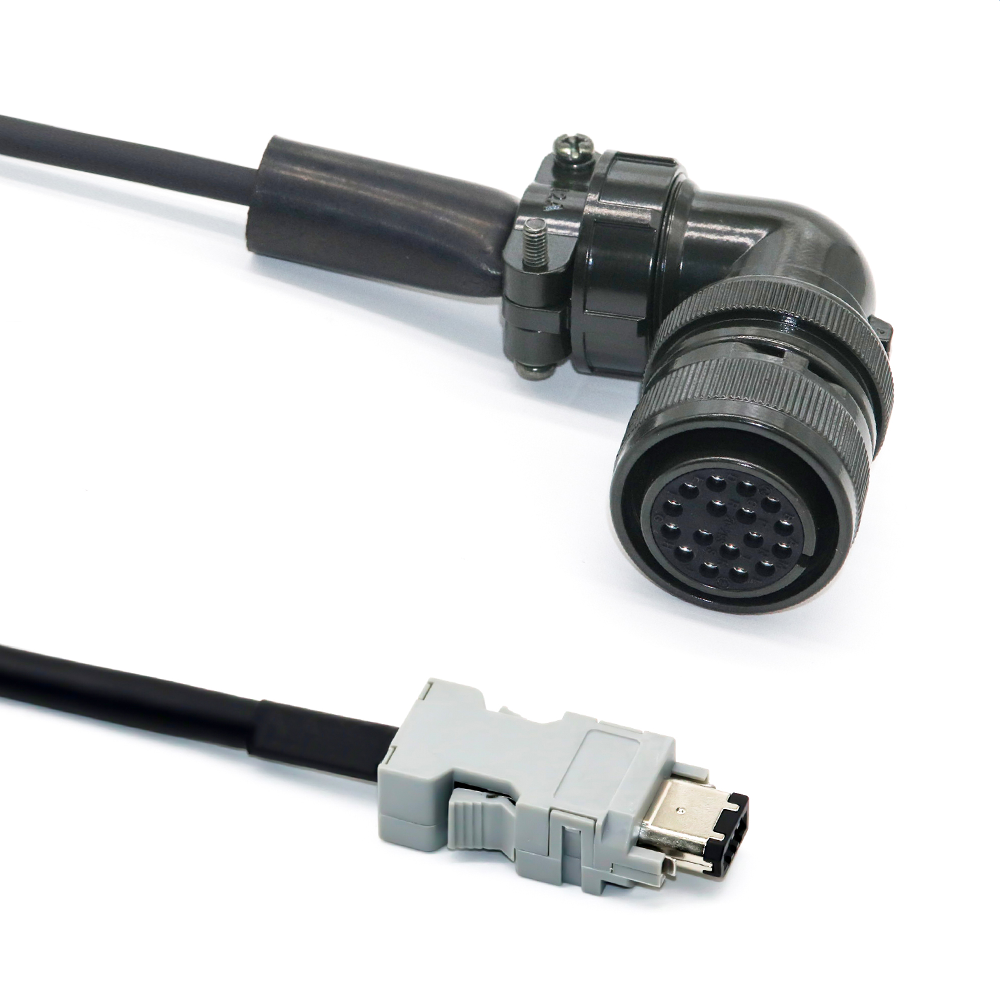 汇川编码线 S6-L-P111-** 拖链可选 - M系列圆形线束-伺服线束-医疗线束-工业线束-工业连接器-东莞市合菱机电科技有限公司